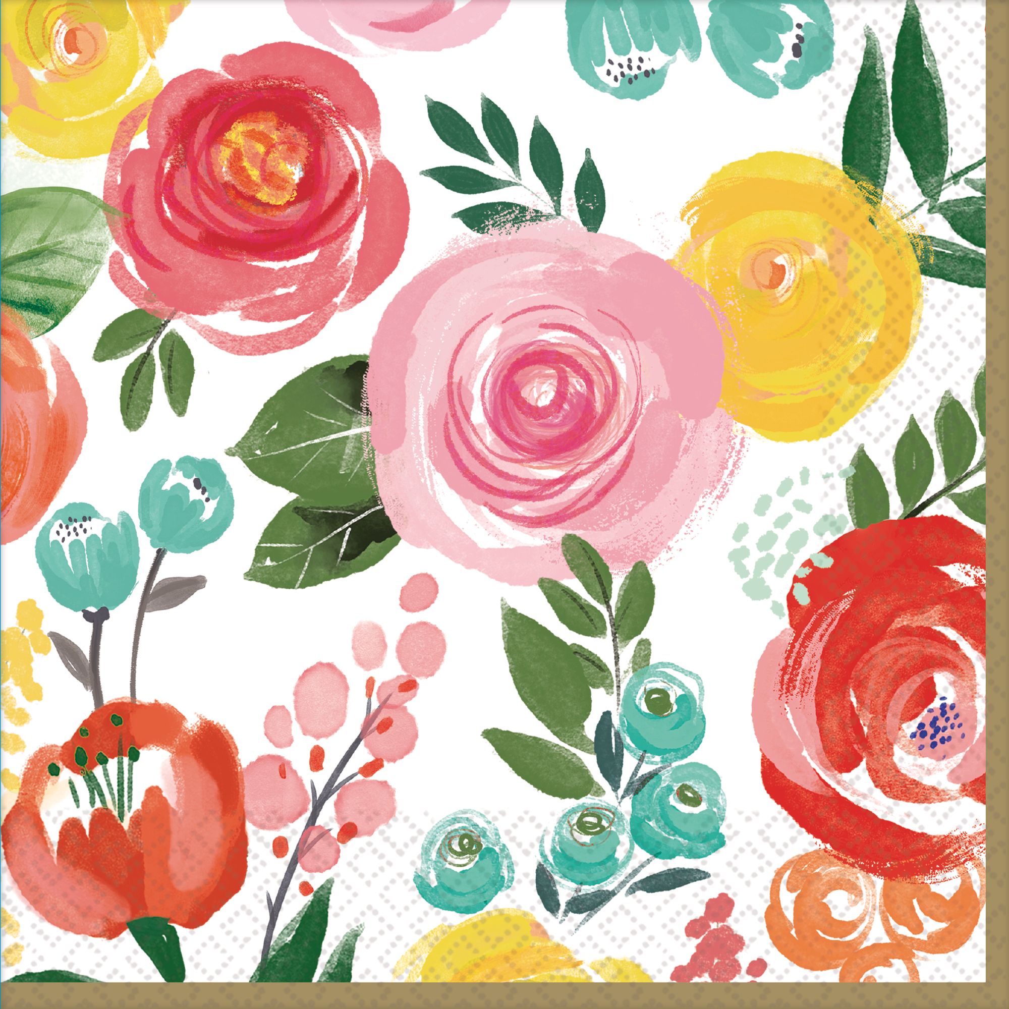 Bright Floral Lunch Napkins, 16-pk | Canadian Tire