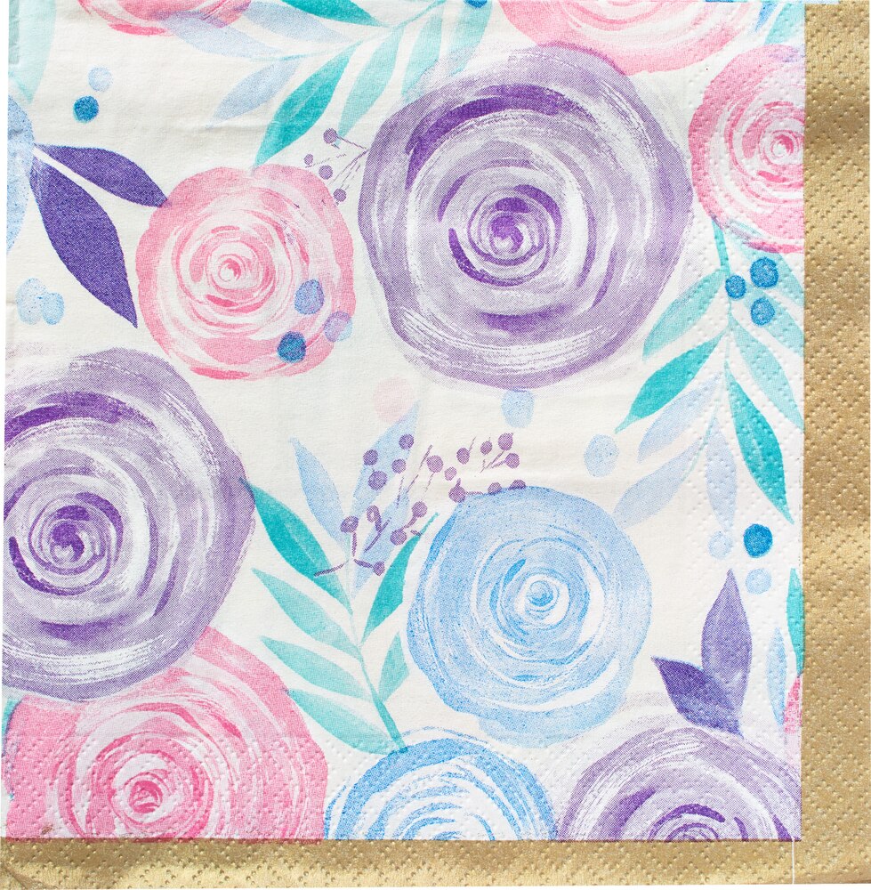 Pastel Floral Lunch Napkins, 16-pk | Party City