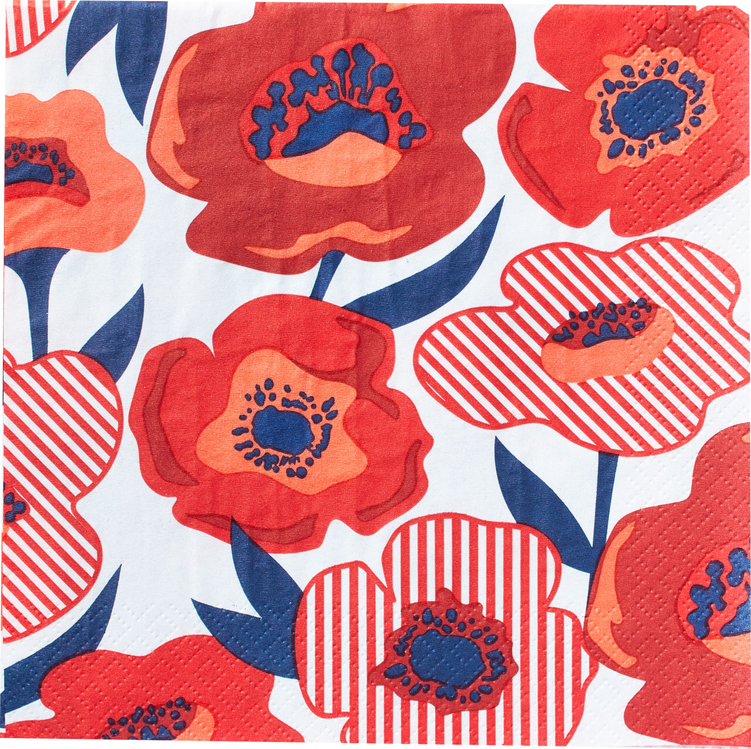 Red Poppy Lunch Napkins, 16-pk | Party City