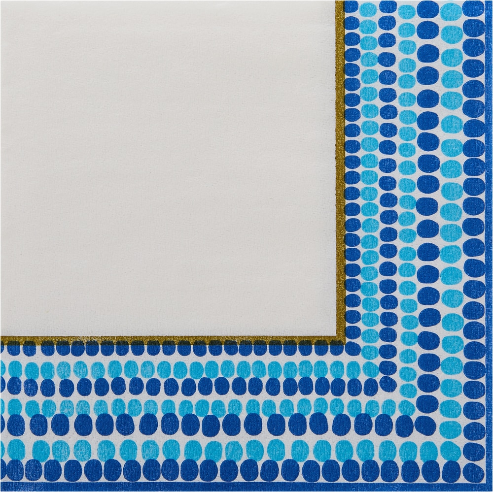Indigo Dots Beverage Napkins, 36-pk | Party City