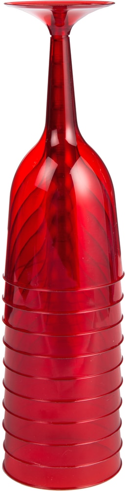 Big Party Pack Red Plastic Wine Glasses 20ct - FD | Party City