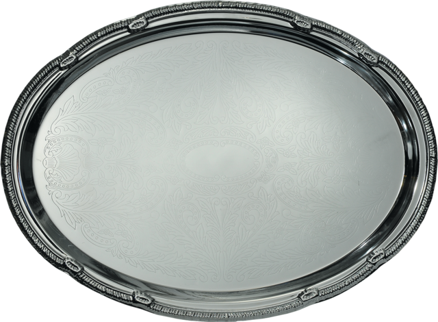 Chrome Oval Platter | Party City