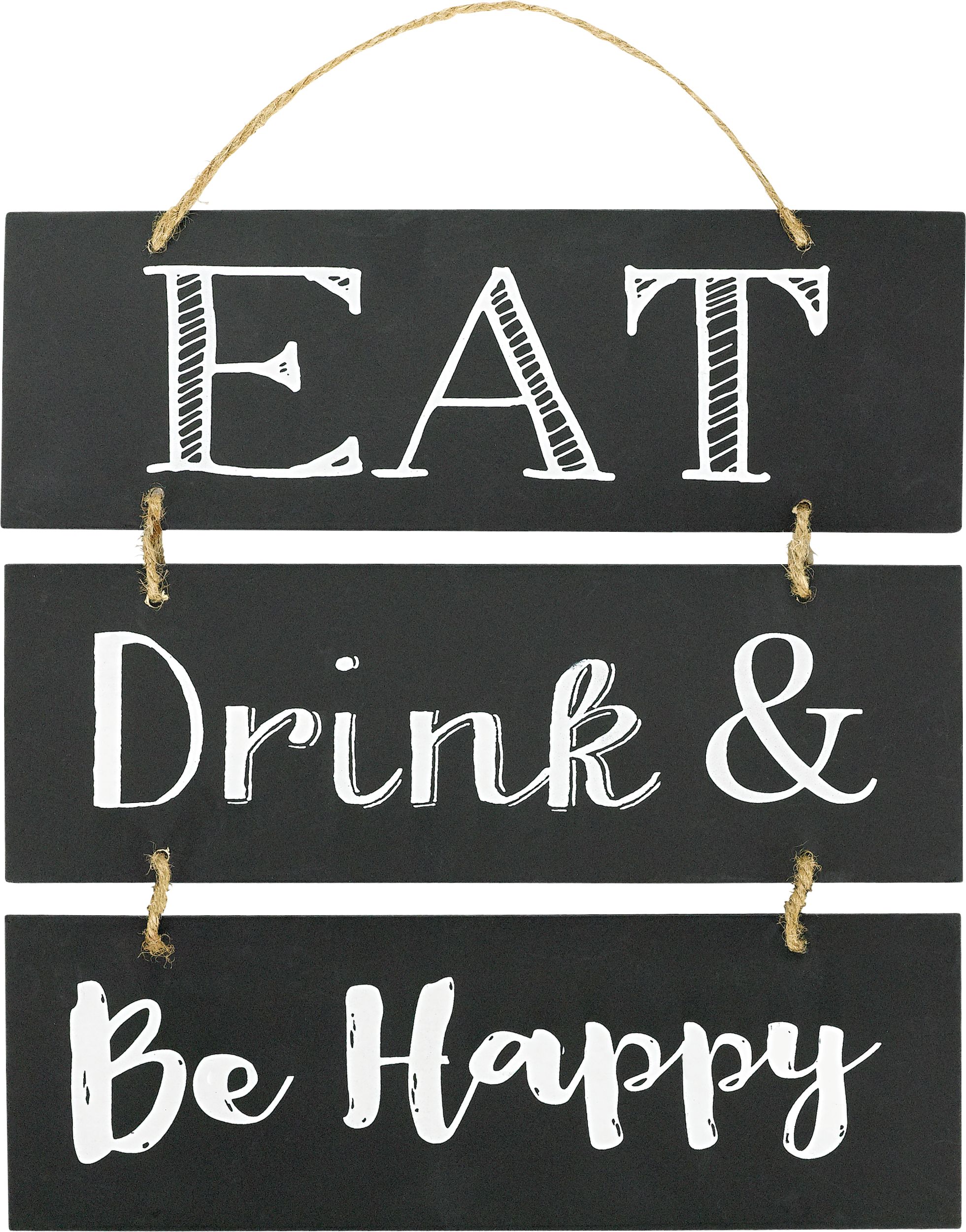 Stacked Wood Eat Drink Be Happy Sign for Birthday, Party, Anniversary ...