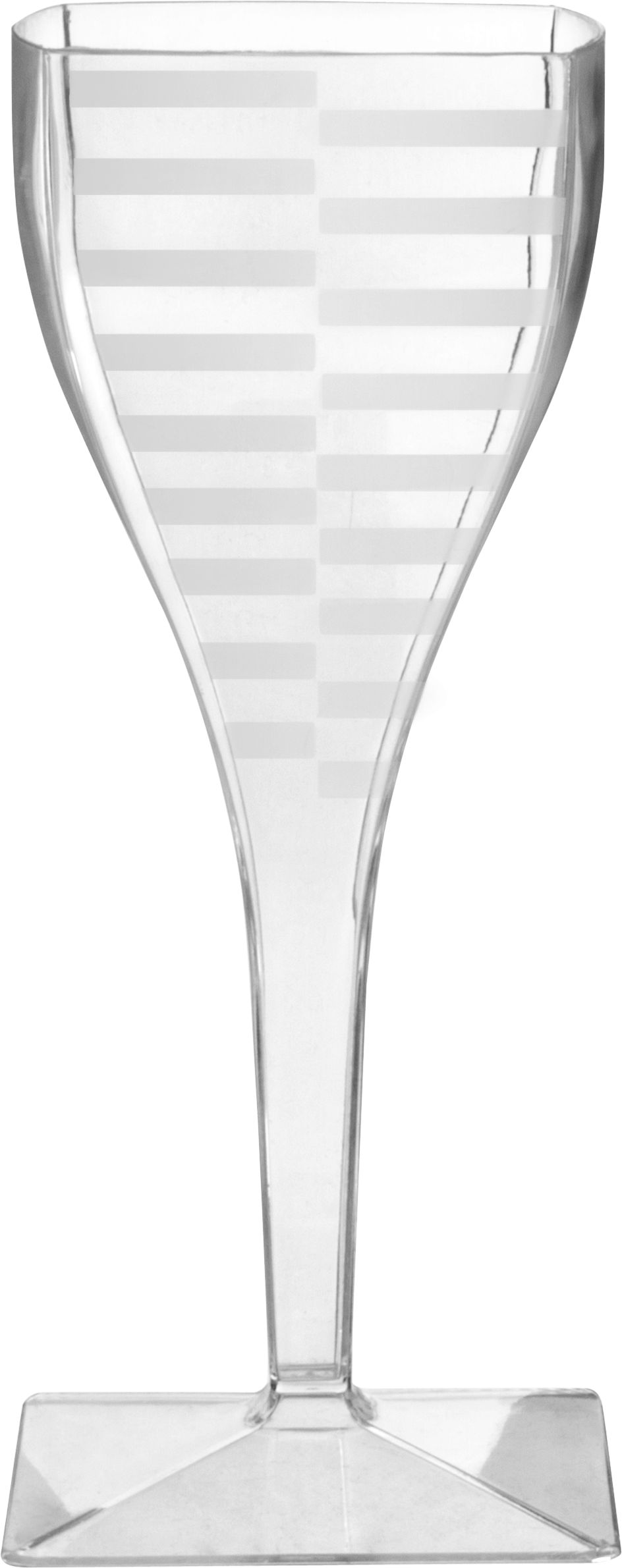 Clear Square Wine Goblet | Party City