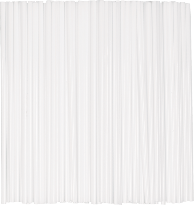 Plastic Sip & Stir Straws for Birthday, Party, Anniversary, White, 170 ...