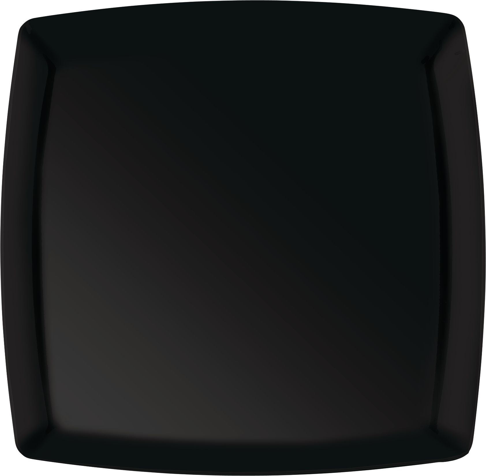 Black Platter, 12-in x 12-in | Party City