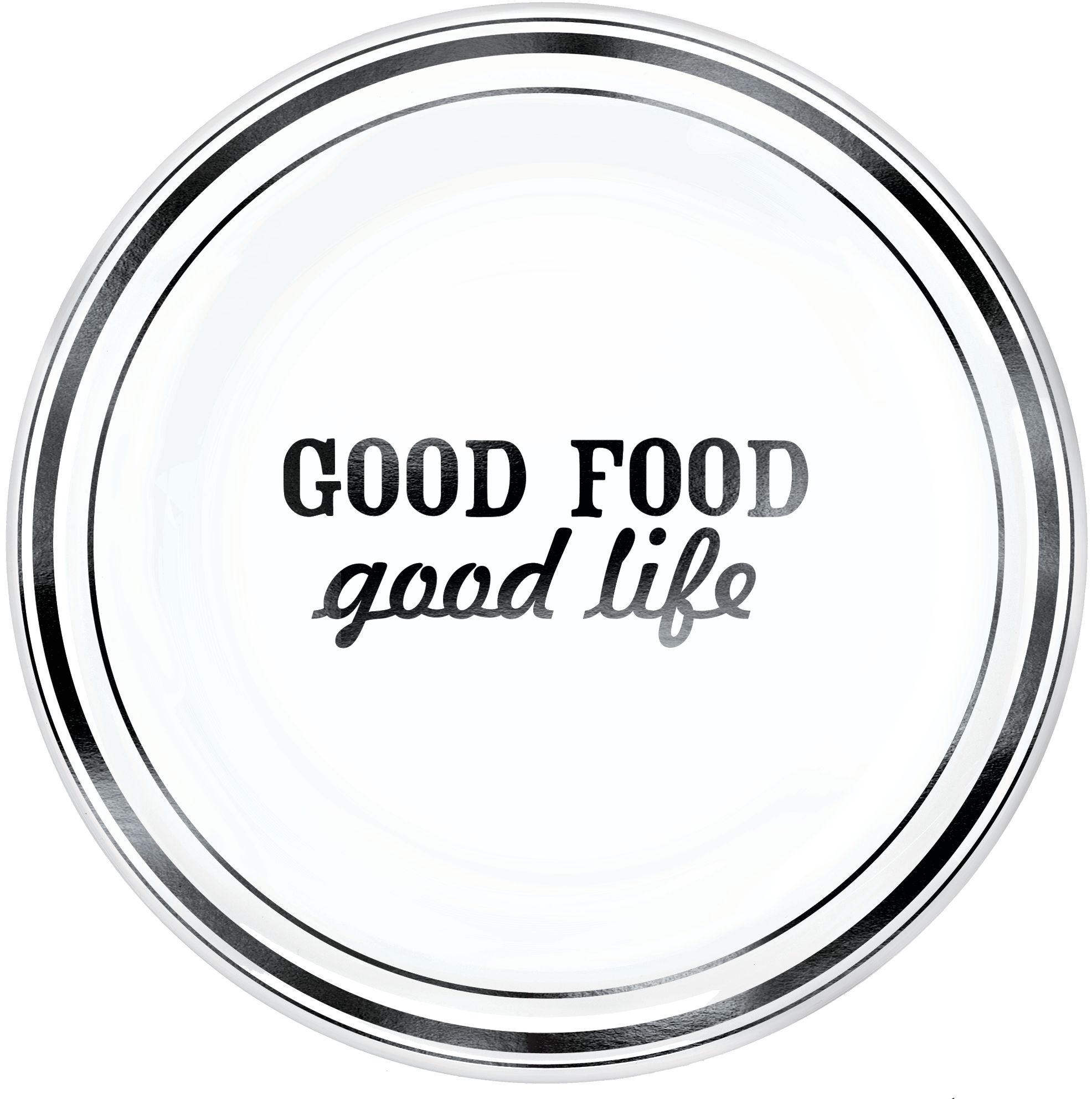 Eat & Enjoy Round Platter | Party City