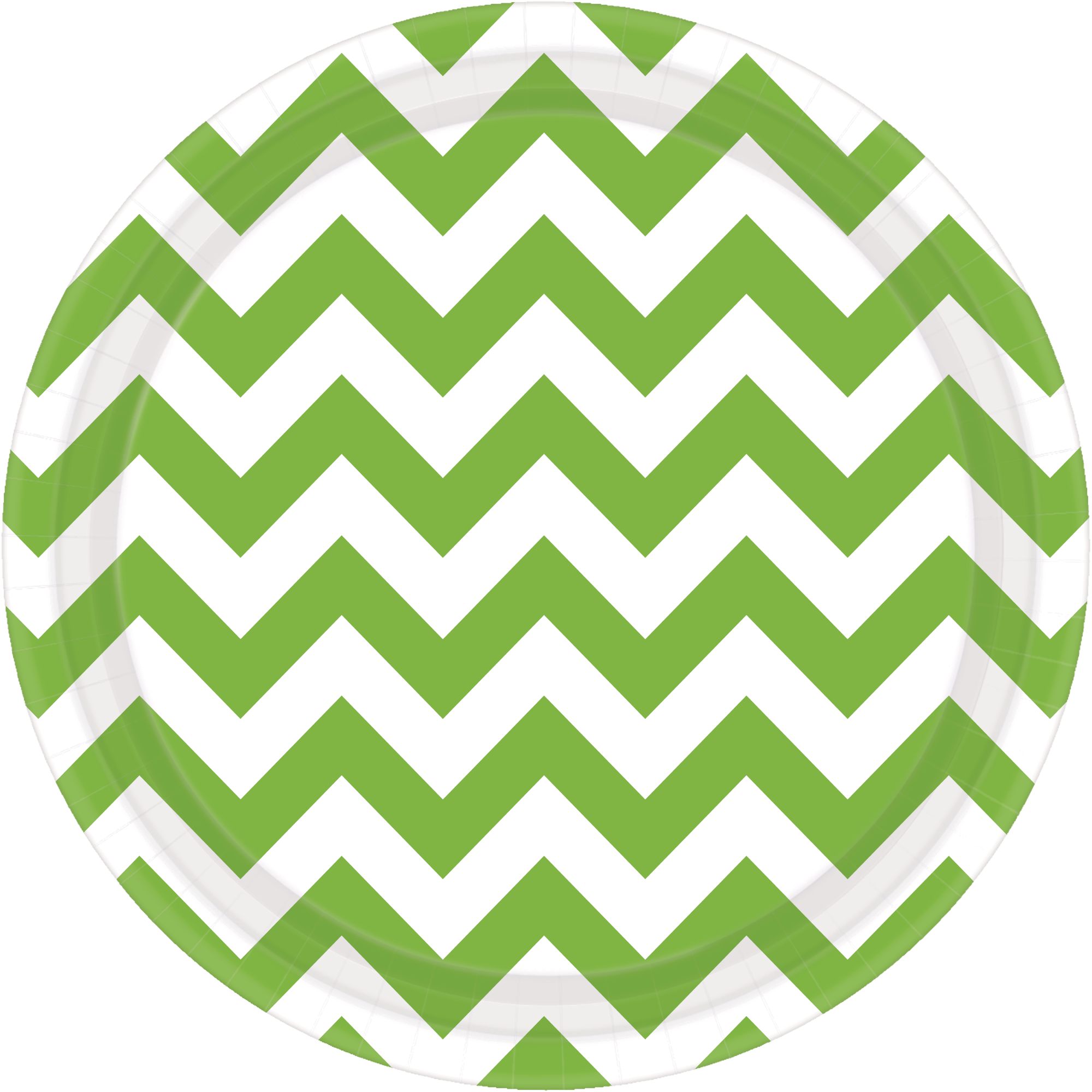 Chevron Paper Lunch Plates, 8-pk | Party City