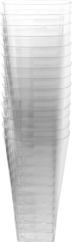 Clear Premium Plastic Square Cups, 16-oz, 14-pk | Party City