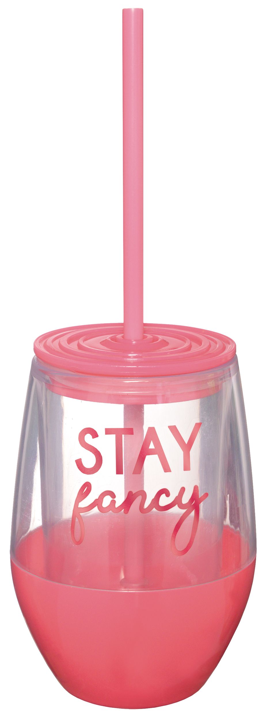 Stay Fancy Stemless Straw Cup | Party City