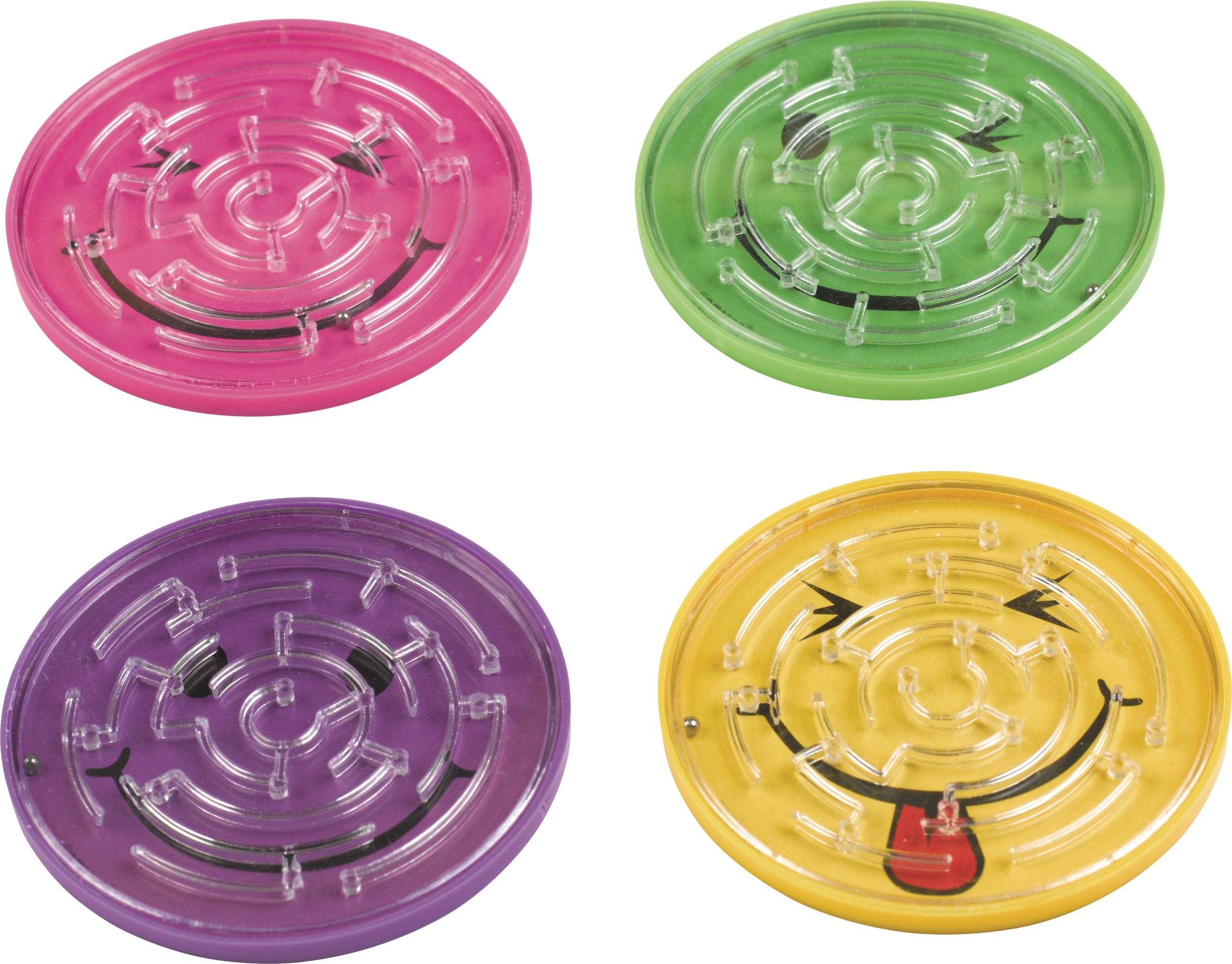 Smiley Face Maze Puzzle Toys, Multi-Coloured, 40-pk, for Birthday/Party ...