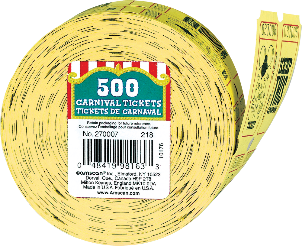 Ticket Roll, 500-pk | Party City
