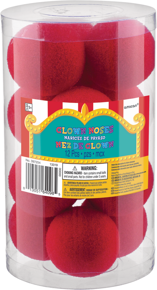 Red Clown Noses, 12-pk | Party City