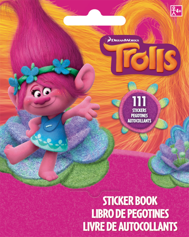 Trolls Sticker Book, 111-pc | Canadian Tire