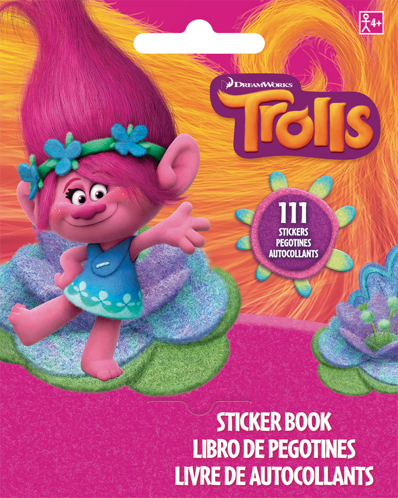 Trolls Sticker Book, 111-pc | Canadian Tire