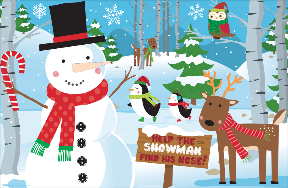 Pin the Nose on the Snowman Party Game | Canadian Tire