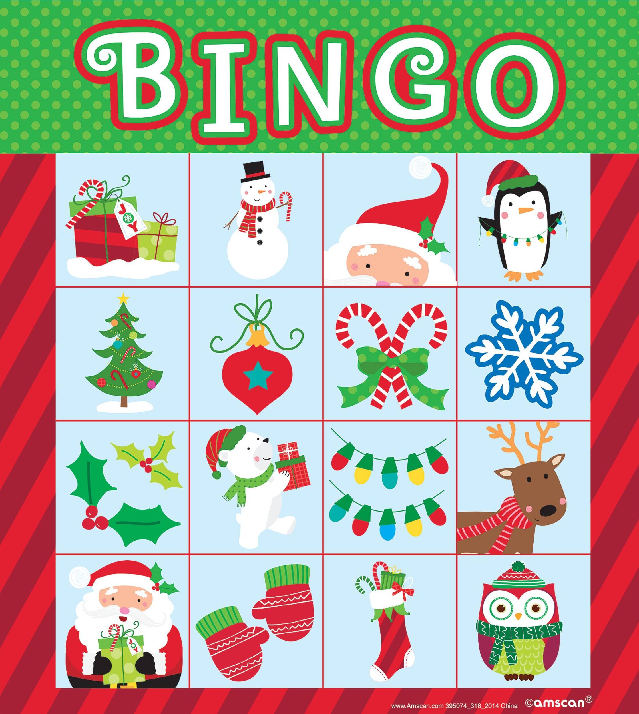 Santa Workshop Christmas Bingo | Party City