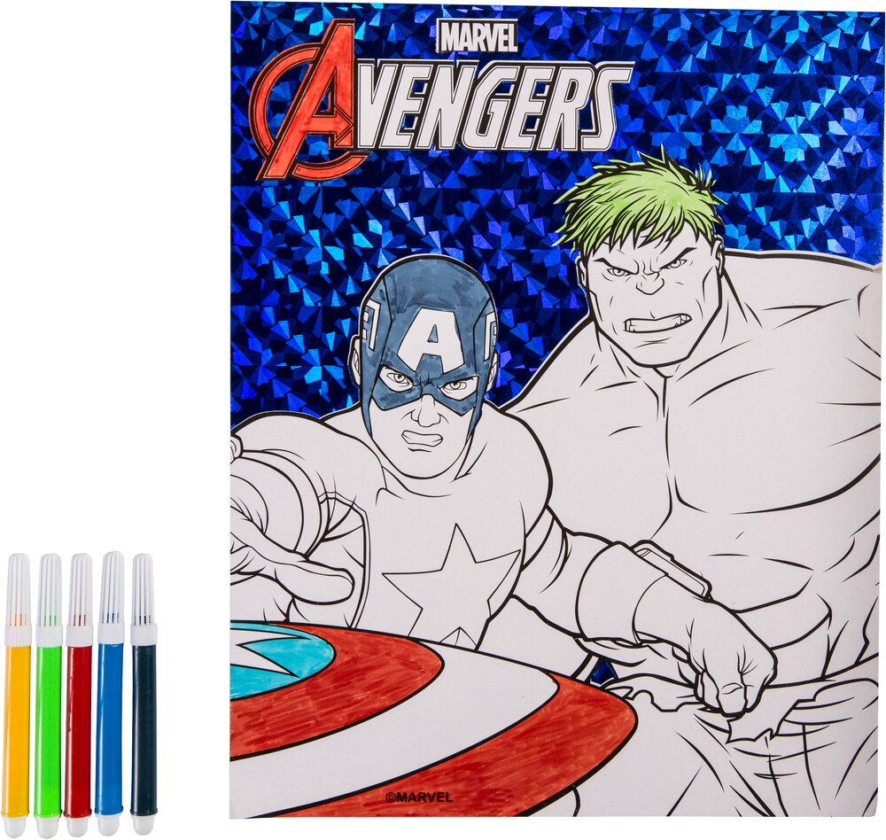 Prismatic Avengers Infinity War Colouring Sheets with Markers ...