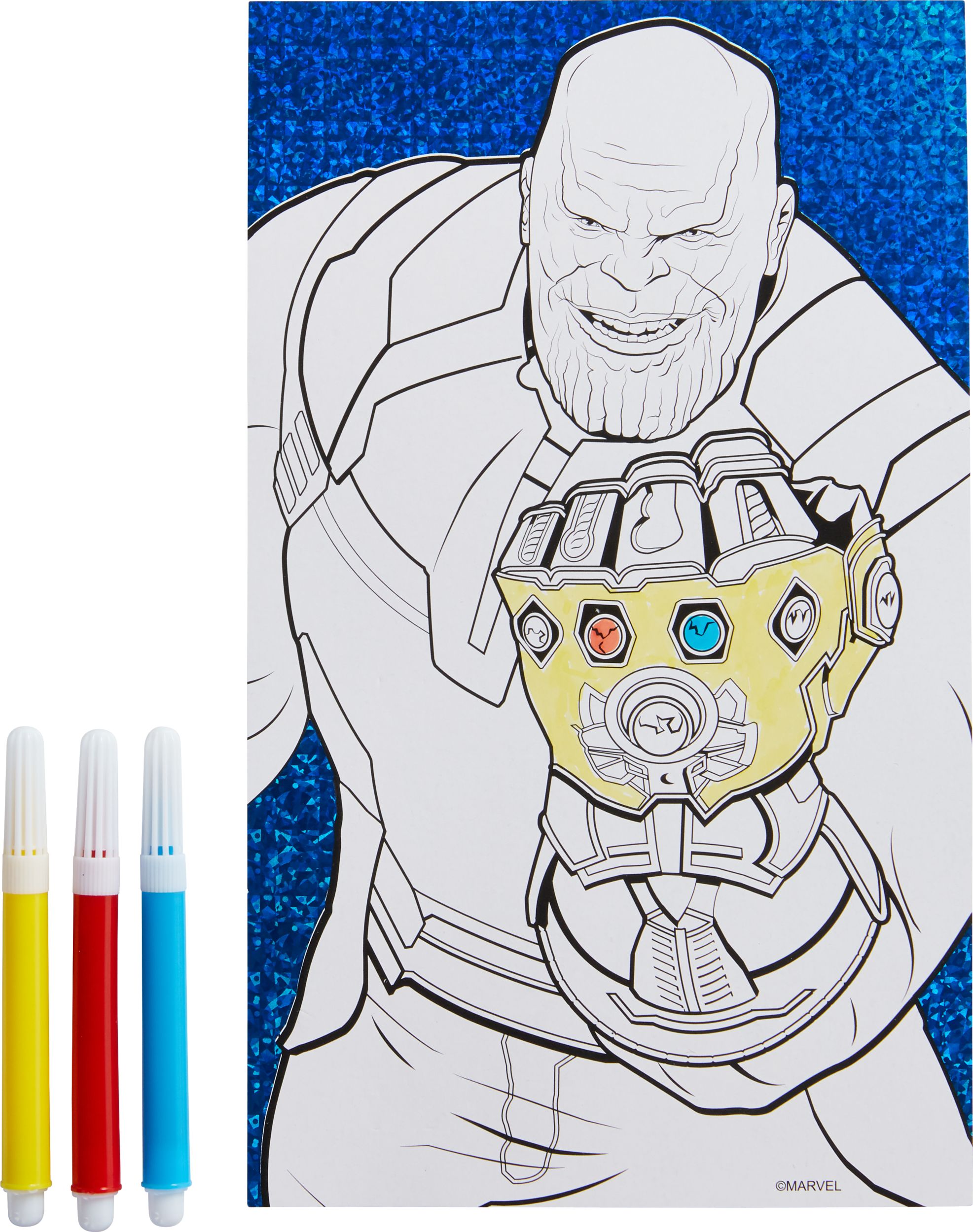 Prismatic Avengers Infinity War Colouring Sheets with Markers | Party City