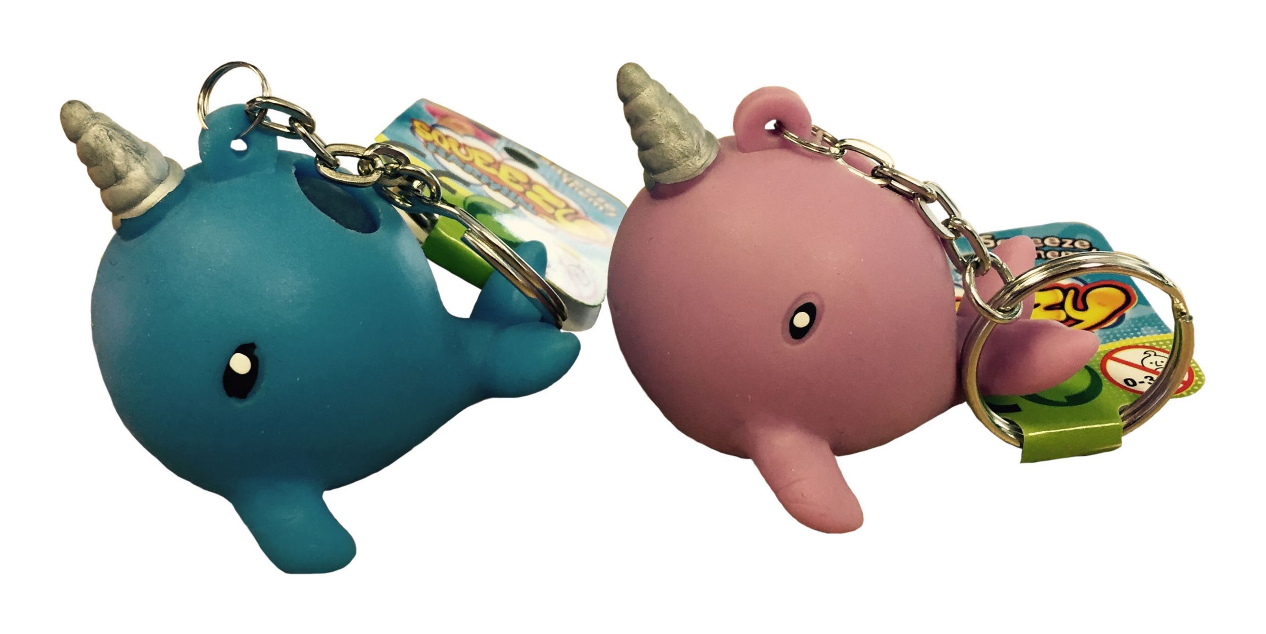 Squeeze Me Narwhal Keychain | Party City