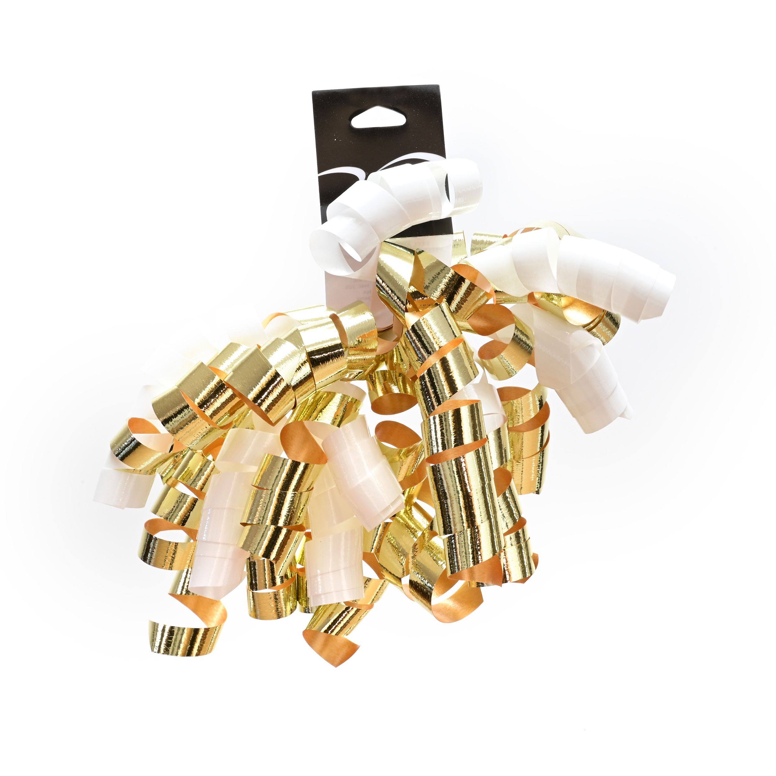 Gift Wrapping Swirl Spiral Curly Bows, Gold/White, 10-in, for ...