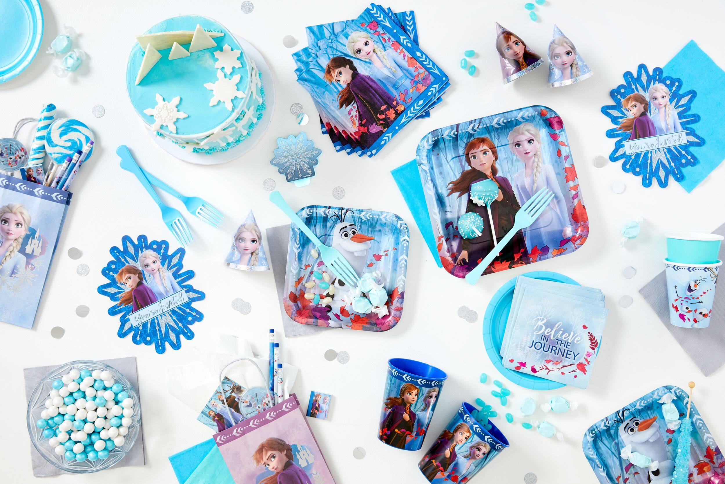 Disney Frozen Elsa & Anna Mega Mix Party Favour Pack, Blue/Purple, 48 ...