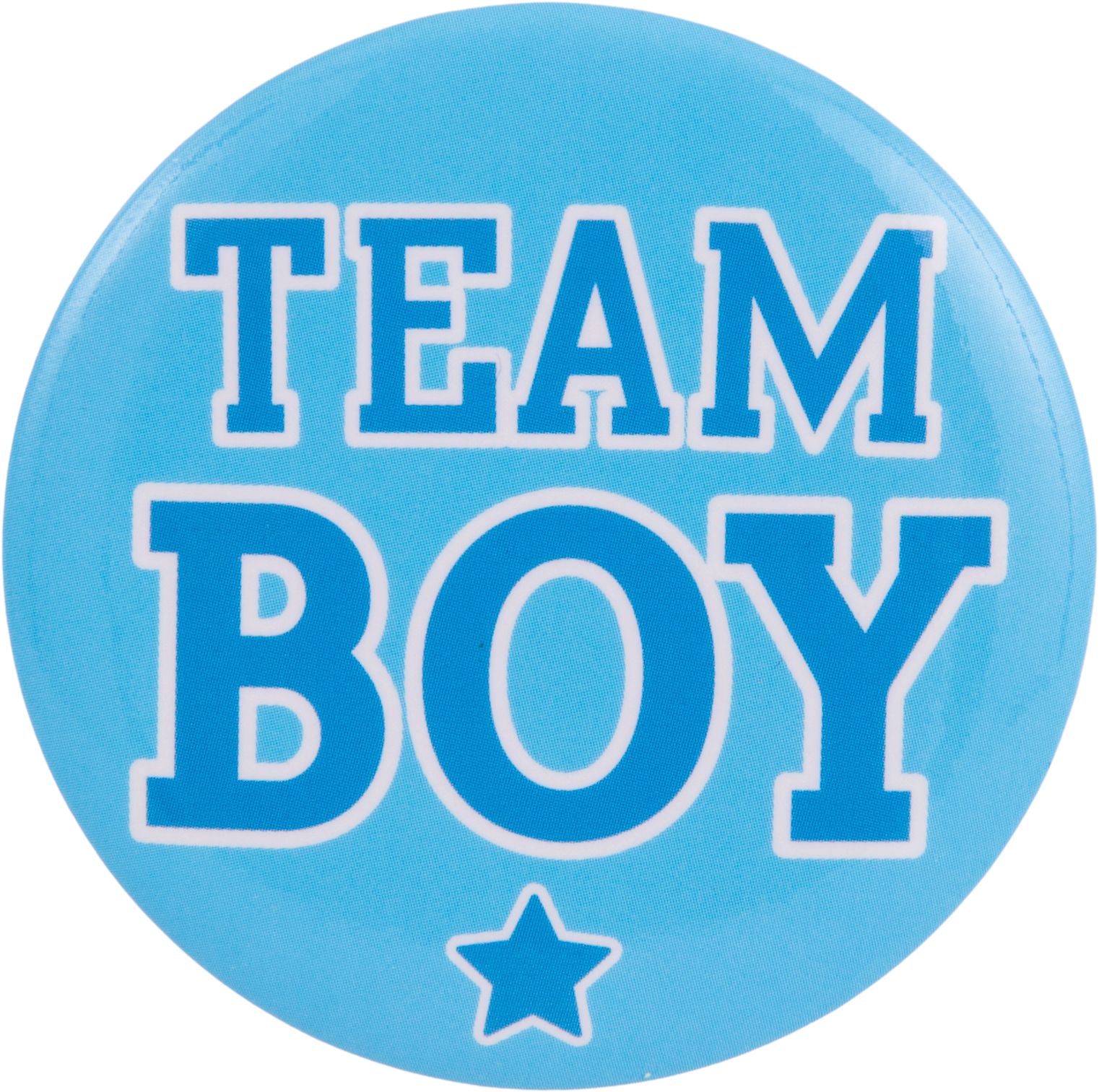 "Team Boy" or "Team Girl" Gender Reveal Button Pins, Pink/Blue, One ...