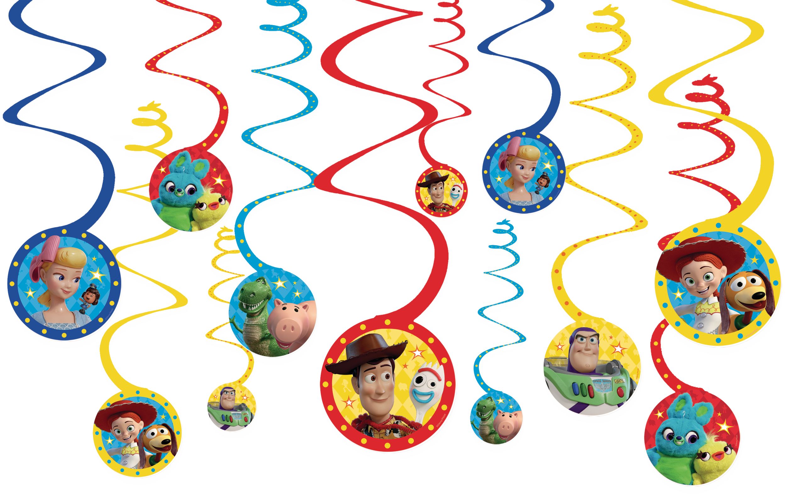 Disney Pixar Toy Story Woody/Forky/Buzz Lightyear Swirl Hanging ...