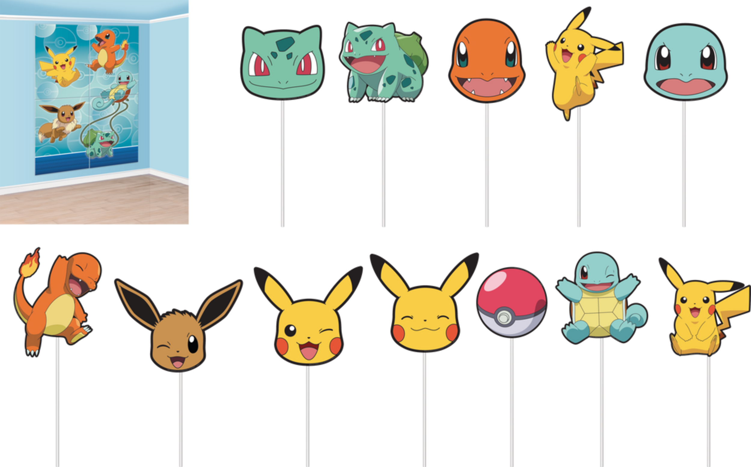 Classic Pokémon Party Scene Setter with Props, 16-pc | Canadian Tire