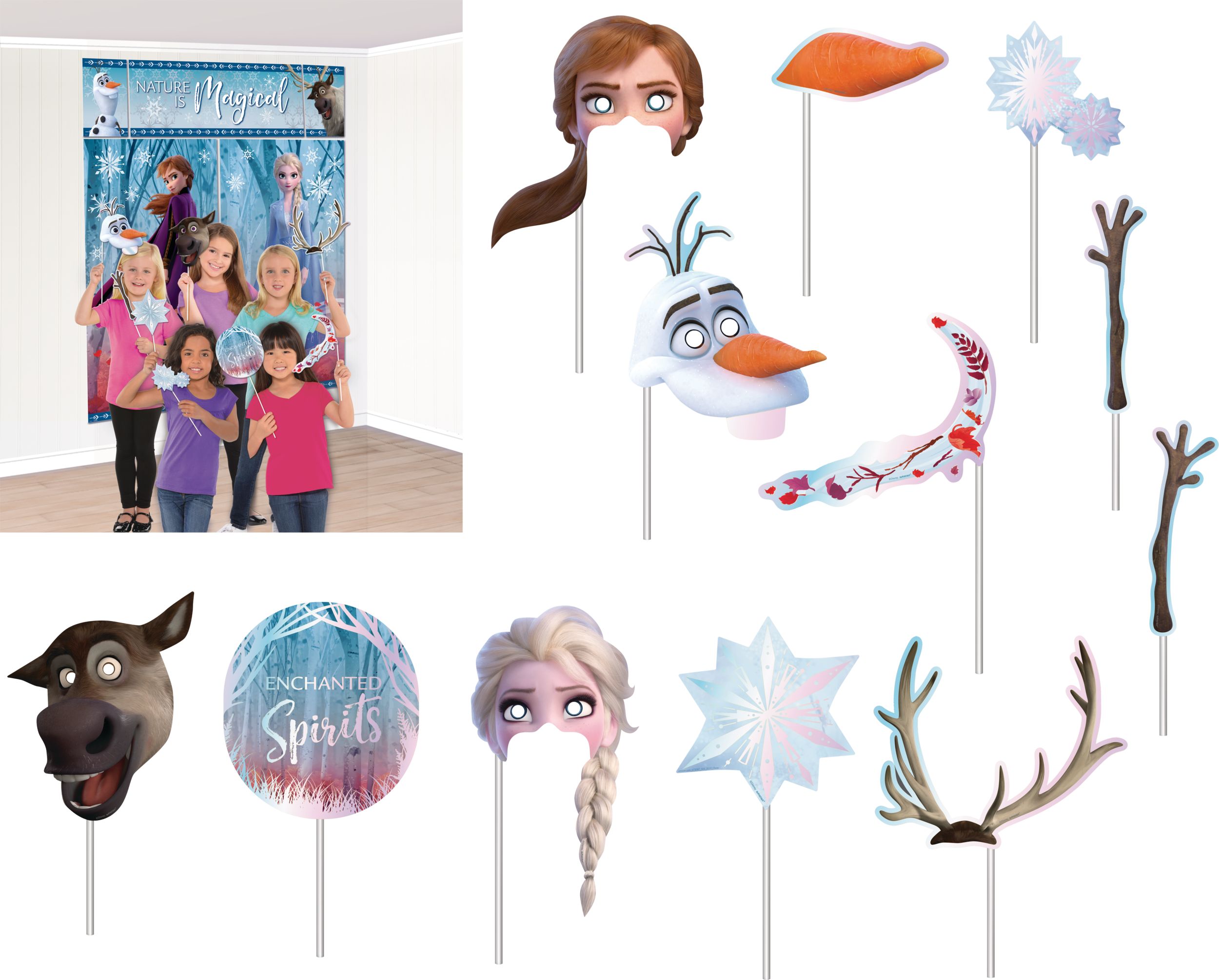 Disney Frozen "Nature is Magical" Elsa/Anna Plastic Scene Setter ...