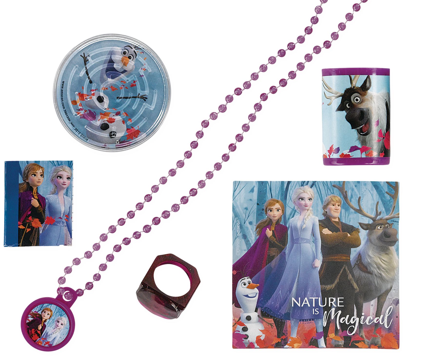 Disney Frozen Elsa & Anna Mega Mix Party Favour Pack, Blue/Purple, 48 ...