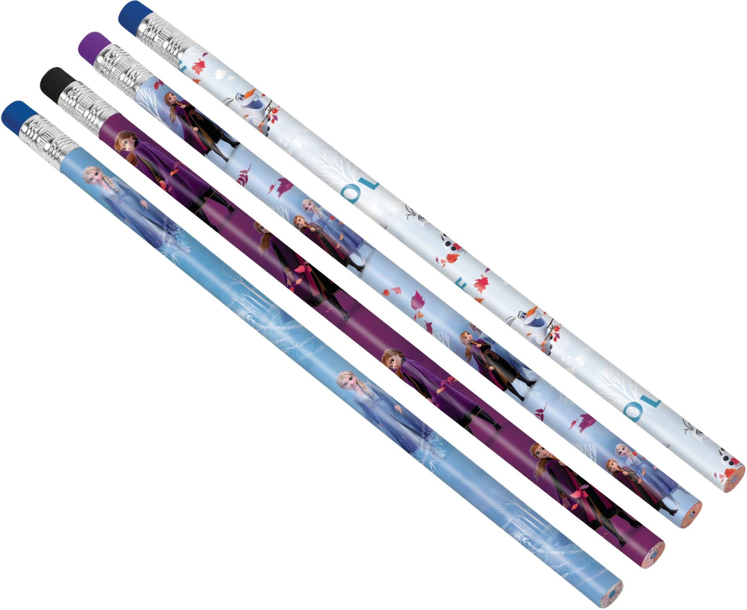 Disney Frozen Elsa/Anna/Olaf Writing Pencils, Blue/Purple, 8-pk, for ...