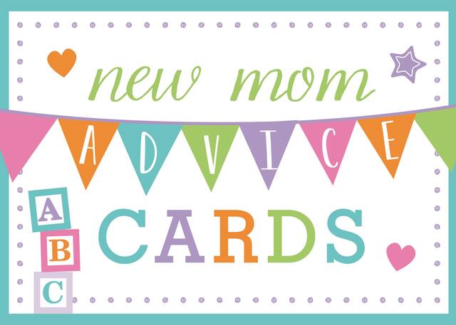 New Mommy Advice Cards 24 Pk Party City