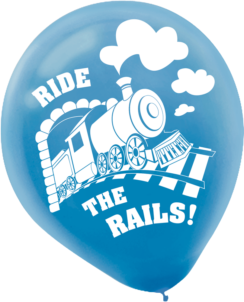 Paper & Party Supplies 6 ct Stop and Go Sign Railroad Party Latex ...