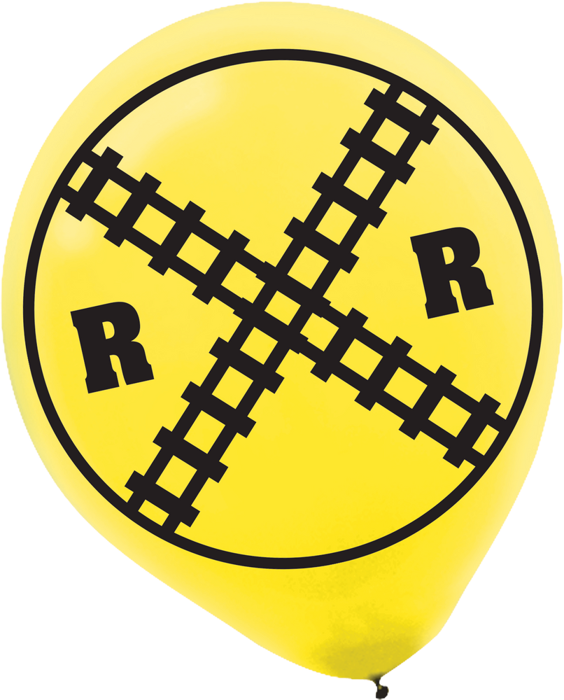 Paper & Party Supplies 6 ct Stop and Go Sign Railroad Party Latex ...