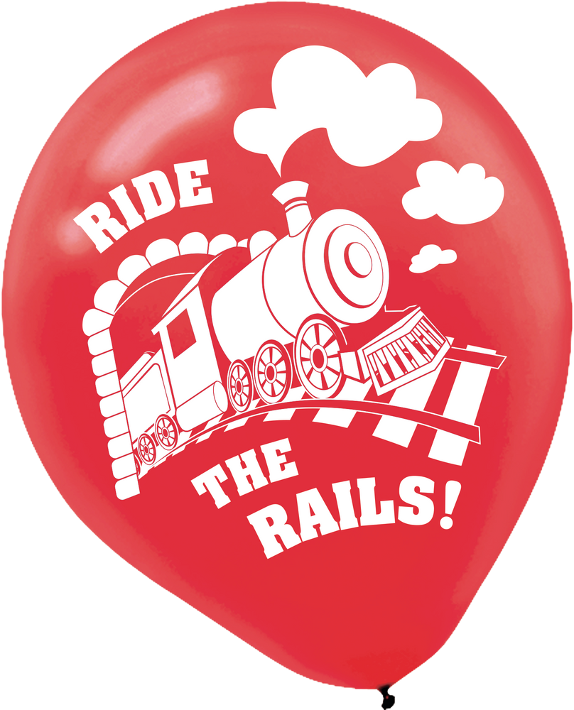 Paper & Party Supplies 6 ct Stop and Go Sign Railroad Party Latex ...