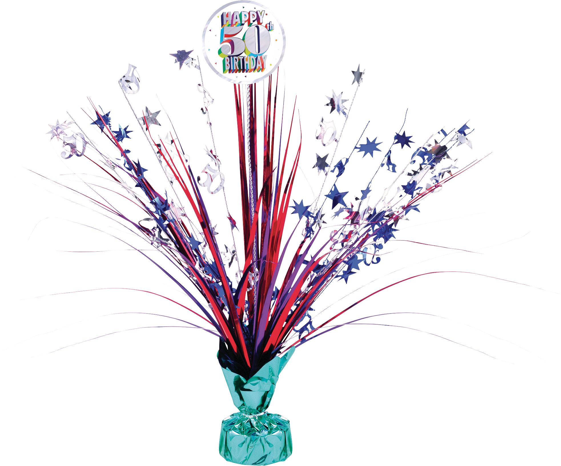 Here's to 50 Birthday Spray Centerpiece | Party City
