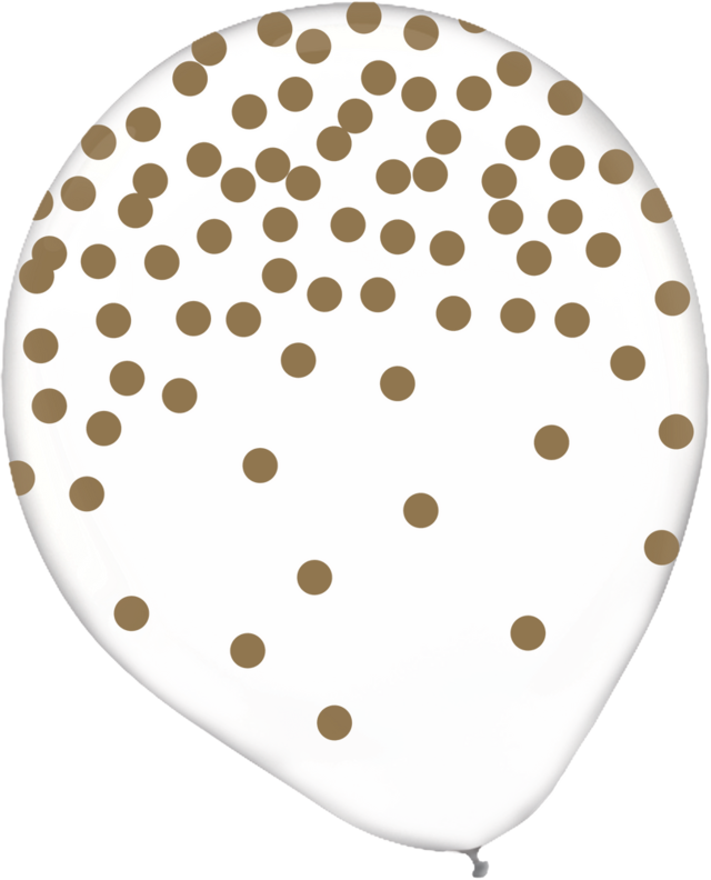 Transparent Dot Balloons, 6-pk | Party City