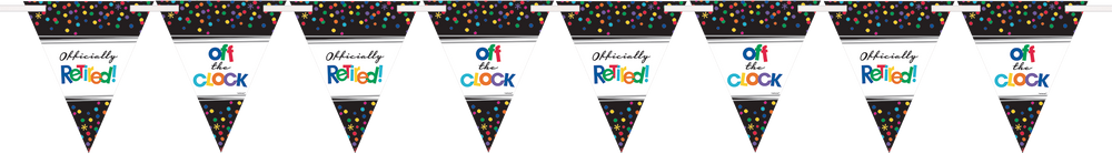 Happy Retirement Celebration Pennant Banner | Party City