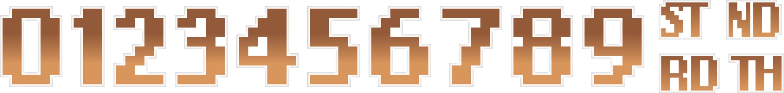 Pixel Party DIY Customizable Hanging Garland Banner Decoration, Brown ...