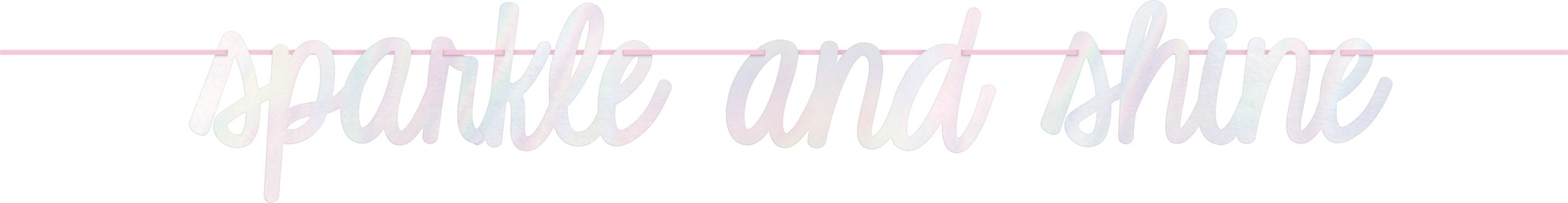 Magical Rainbow "Sparkle and Shine" Birthday Party Banner with Mini ...