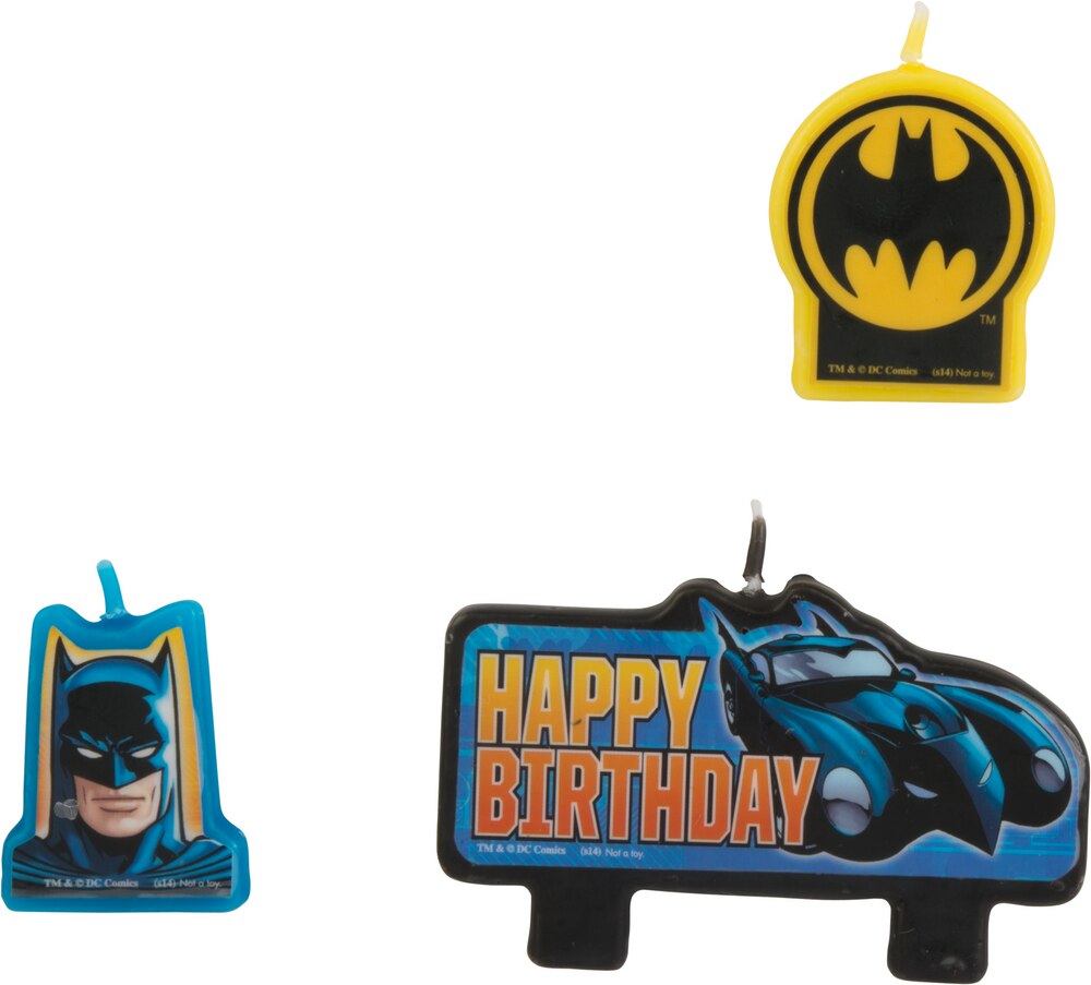 Batman Birthday Candles Set, 4-pc | Party City