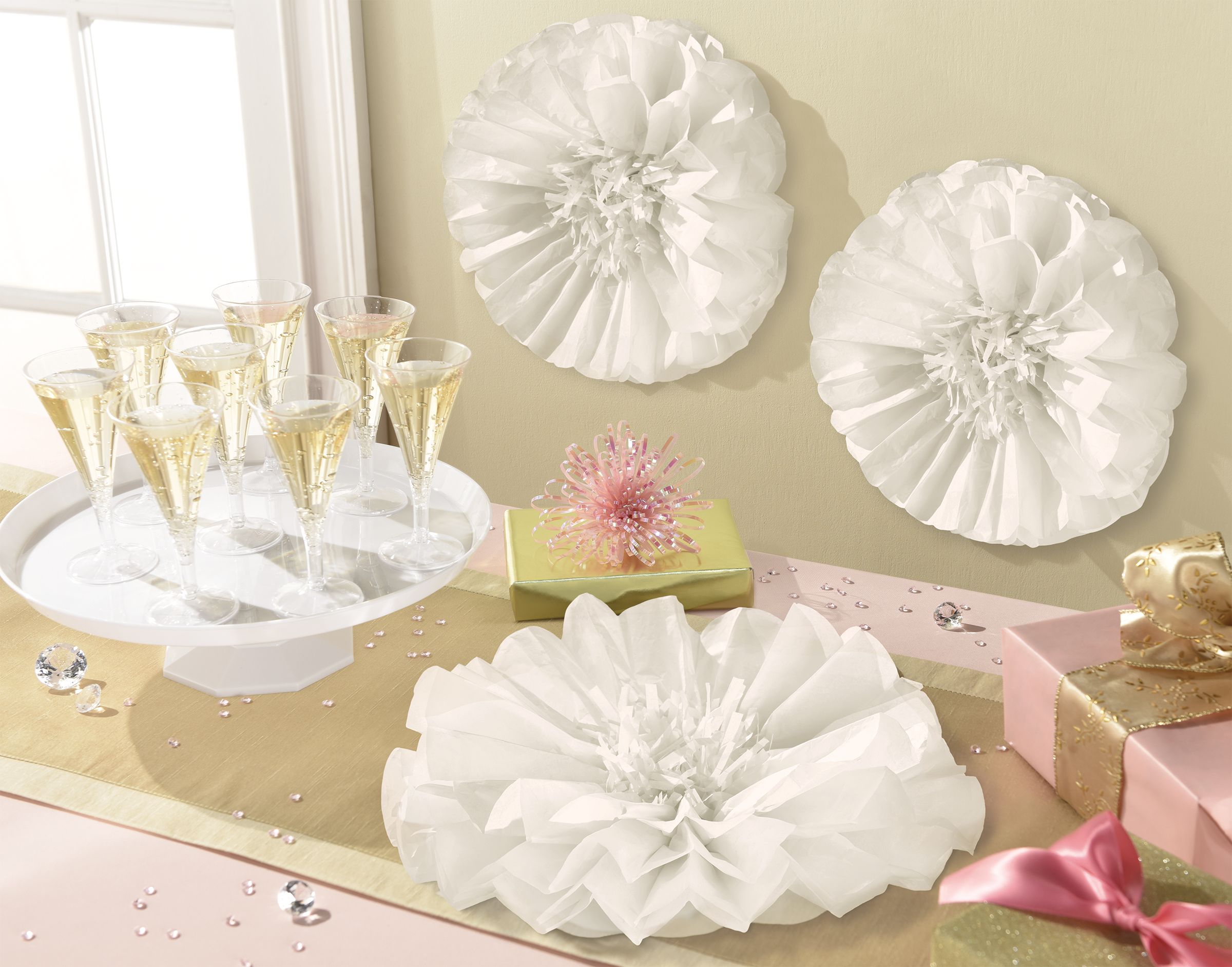 Tissue Paper Flowers Wedding Centerpieces