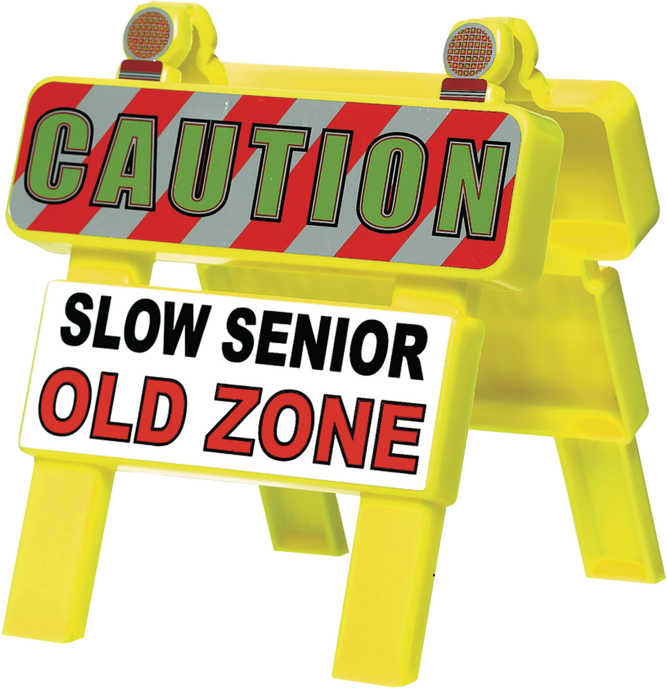 Mini Old Zone Caution Sign | Party City