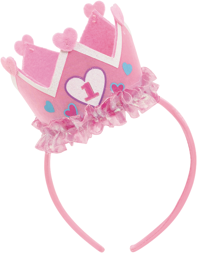 Princess 1st Birthday Crown Headband, Pink | Canadian Tire