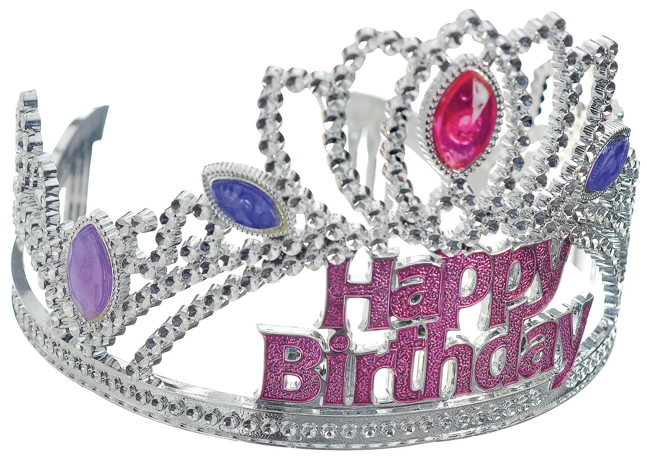 Pink Rhinestone Happy Birthday Tiara | Party City