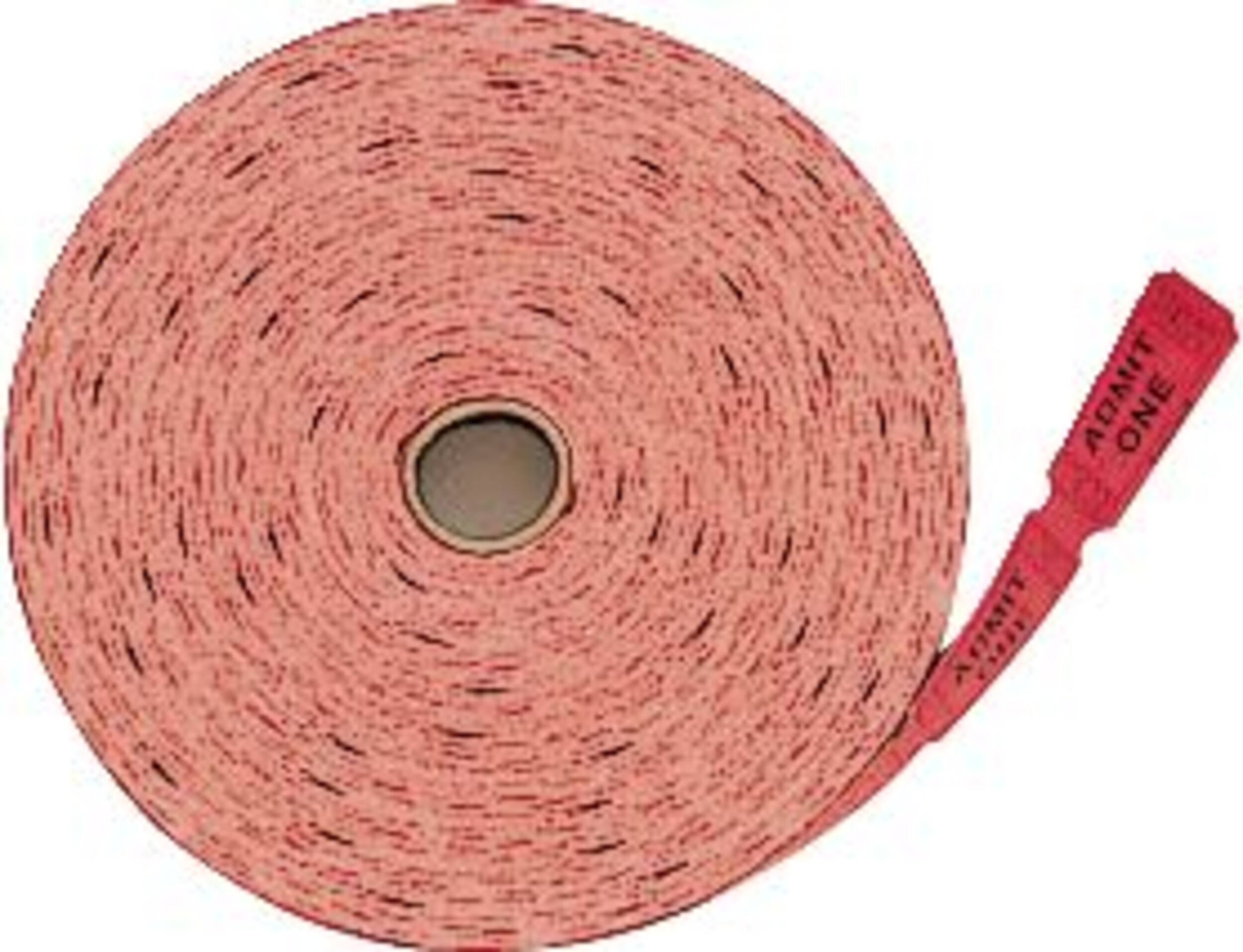 "Admit One" Ticket Roll, Assorted Colours, 2-in, 1000-pk, for Birthday ...
