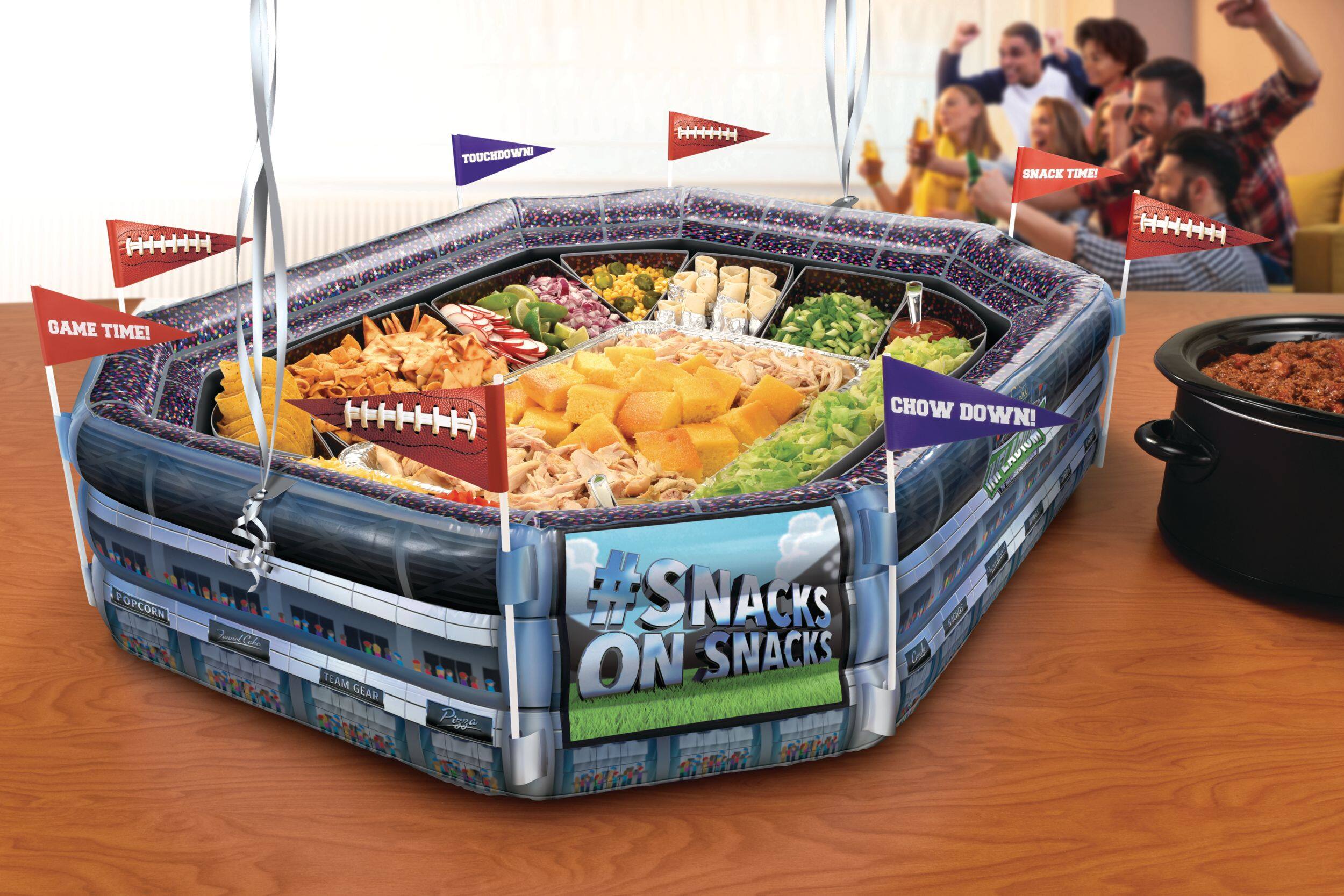 Infladium Inflatable Snack Stadium, Blue, 38-in, for Sports Party ...