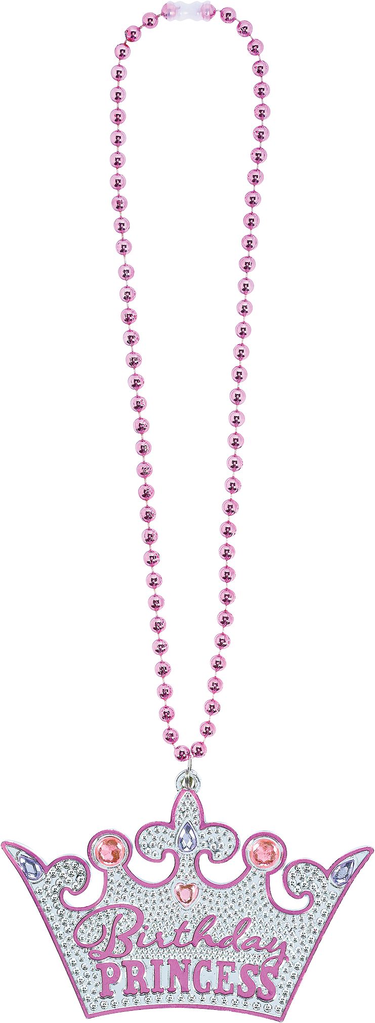 Birthday Princess Crown Birthday Necklace | Party City