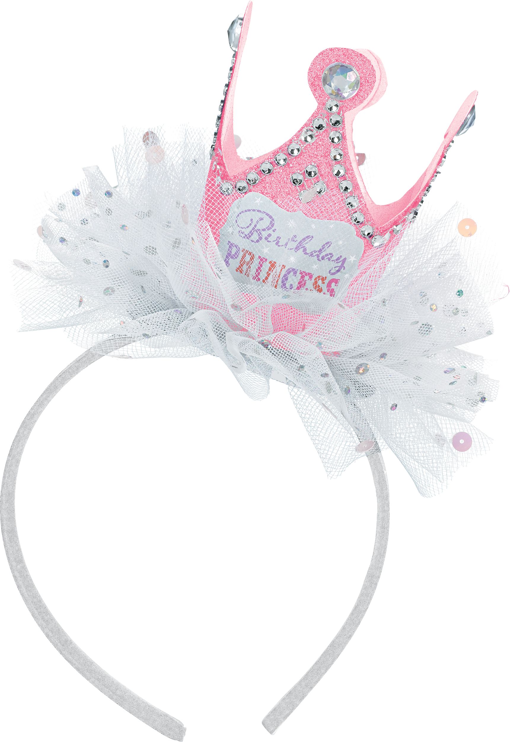 Pink Birthday Princess Crown Headband | Party City